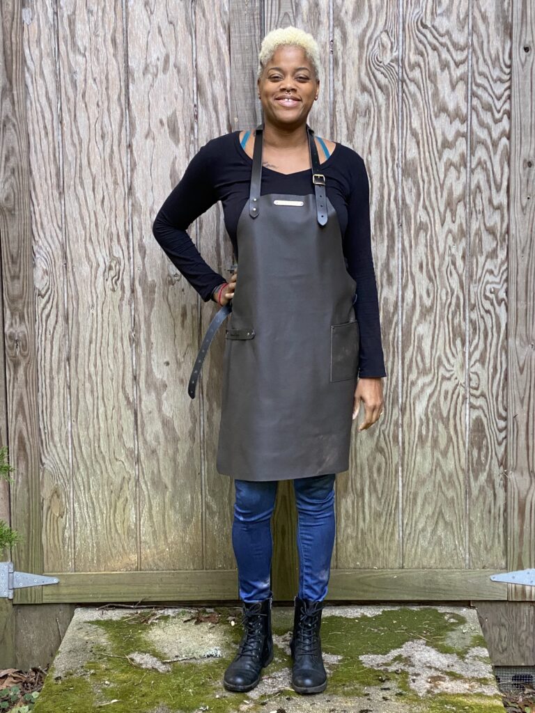 Slate Leather Compact Fit Apron | Stalwart Crafts US